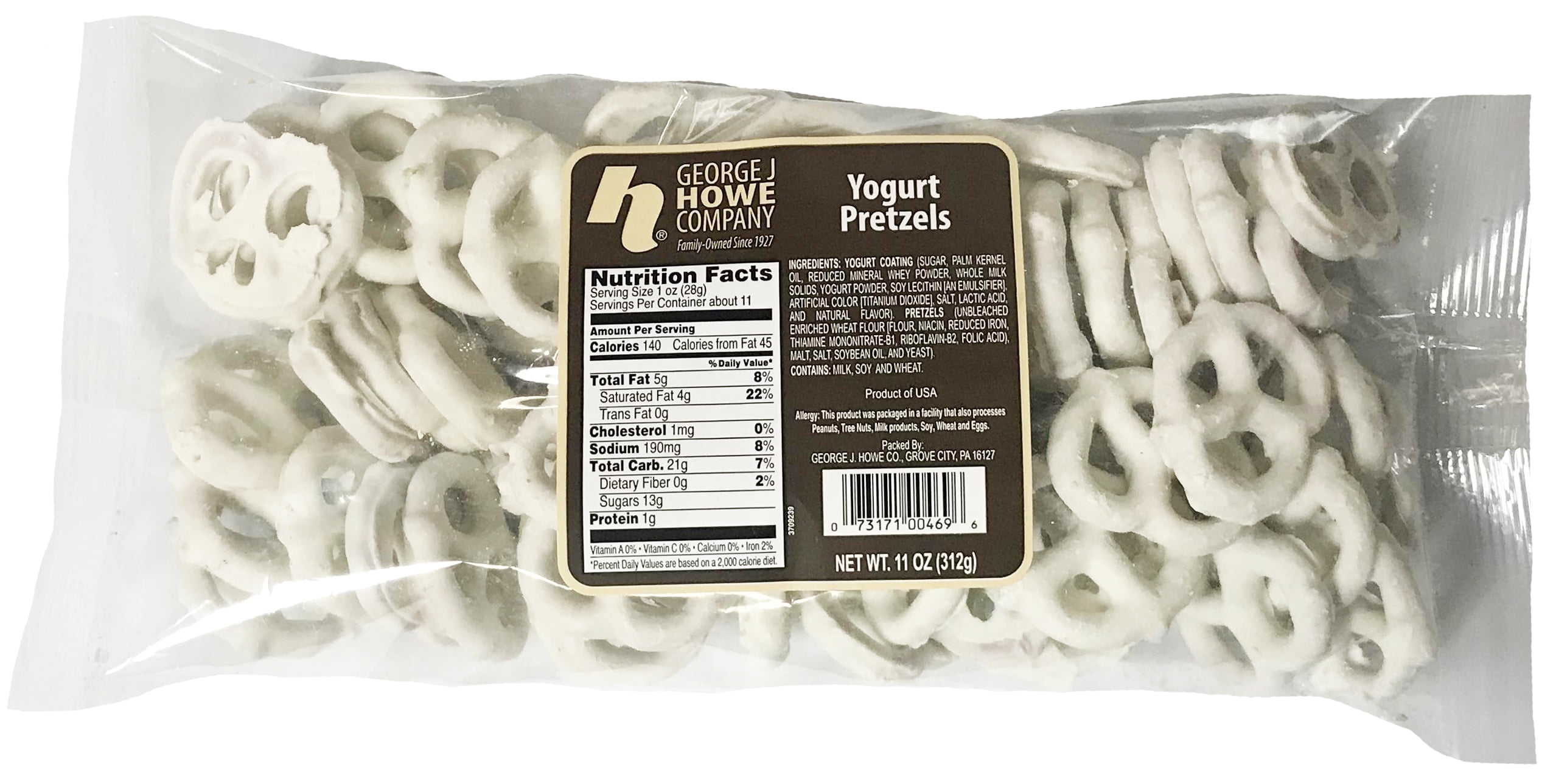 Howe Yogurt Pretzels Chocolate Candy, 11 oz, Bag - Walmart.com