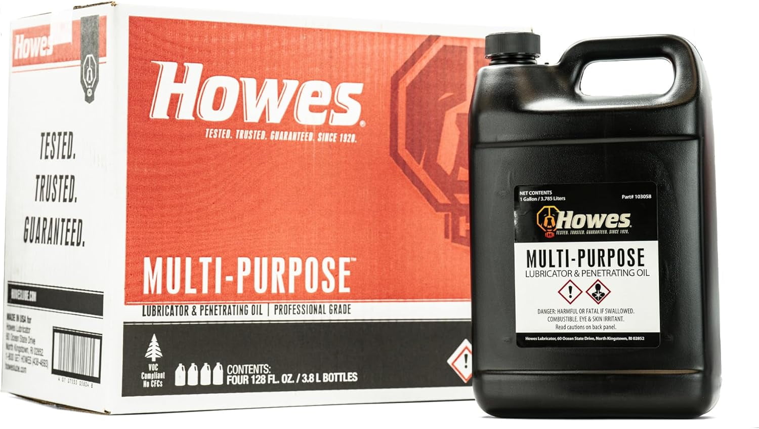 Howes Multi-Purpose 1 Gallon Lubricator and Penetrating Oil Casepack ...