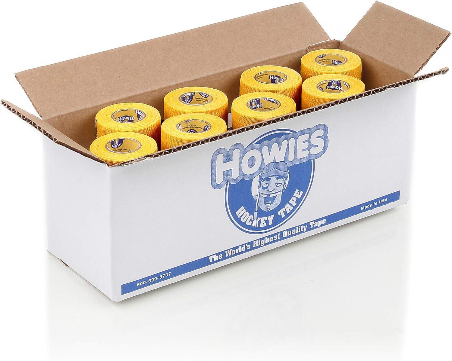 Howies Hockey Tape - Yellow Stretchy Grip Hockey Tape (12 Pack) Coband ...
