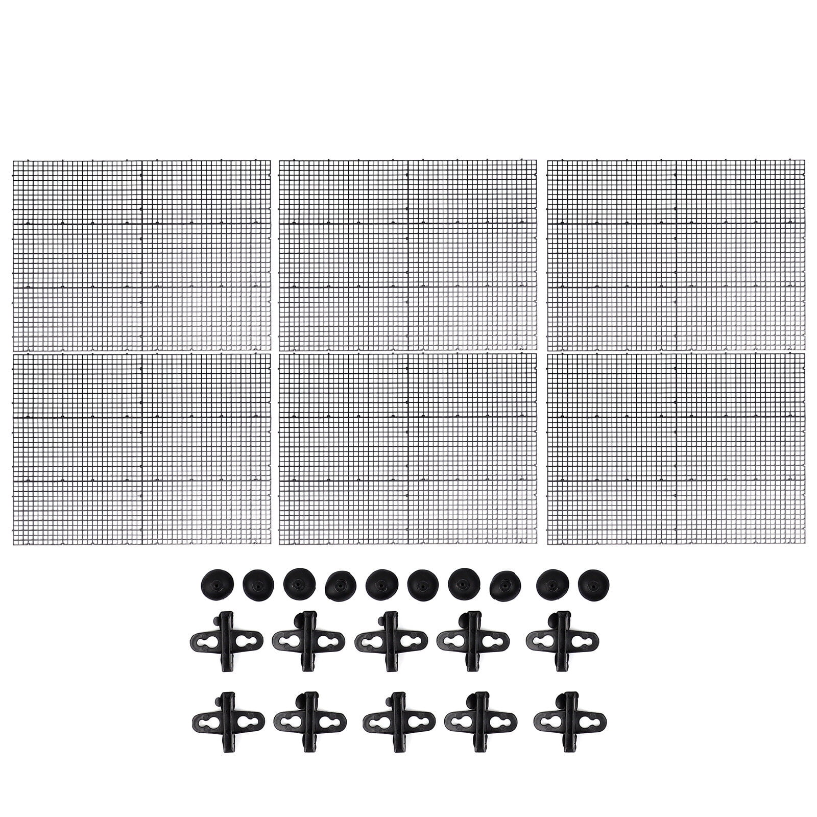 Howish Aquarium Divider Aquarium Bottom Divider Tray Set: 16pcs Tank ...