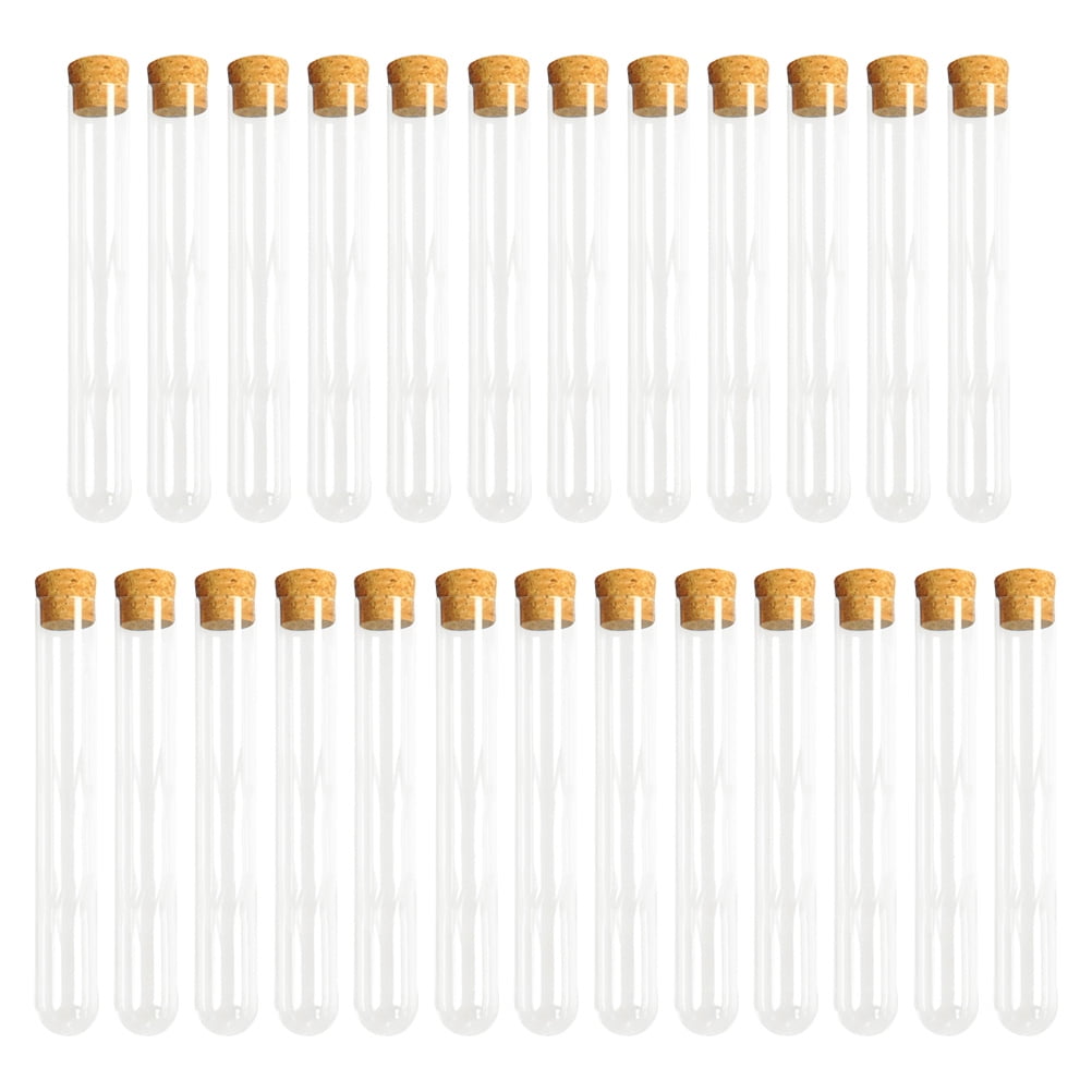 Howish Clear Plastic Test Tubes 25pcs Clear Test Tubes with Cork ...