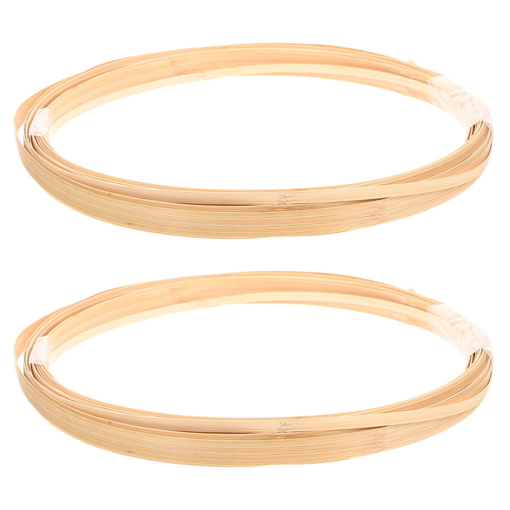 Howish DIY Rattan Skin Bamboo Strips for Weaving - 2 Rolls of 0.4mm & 0 ...
