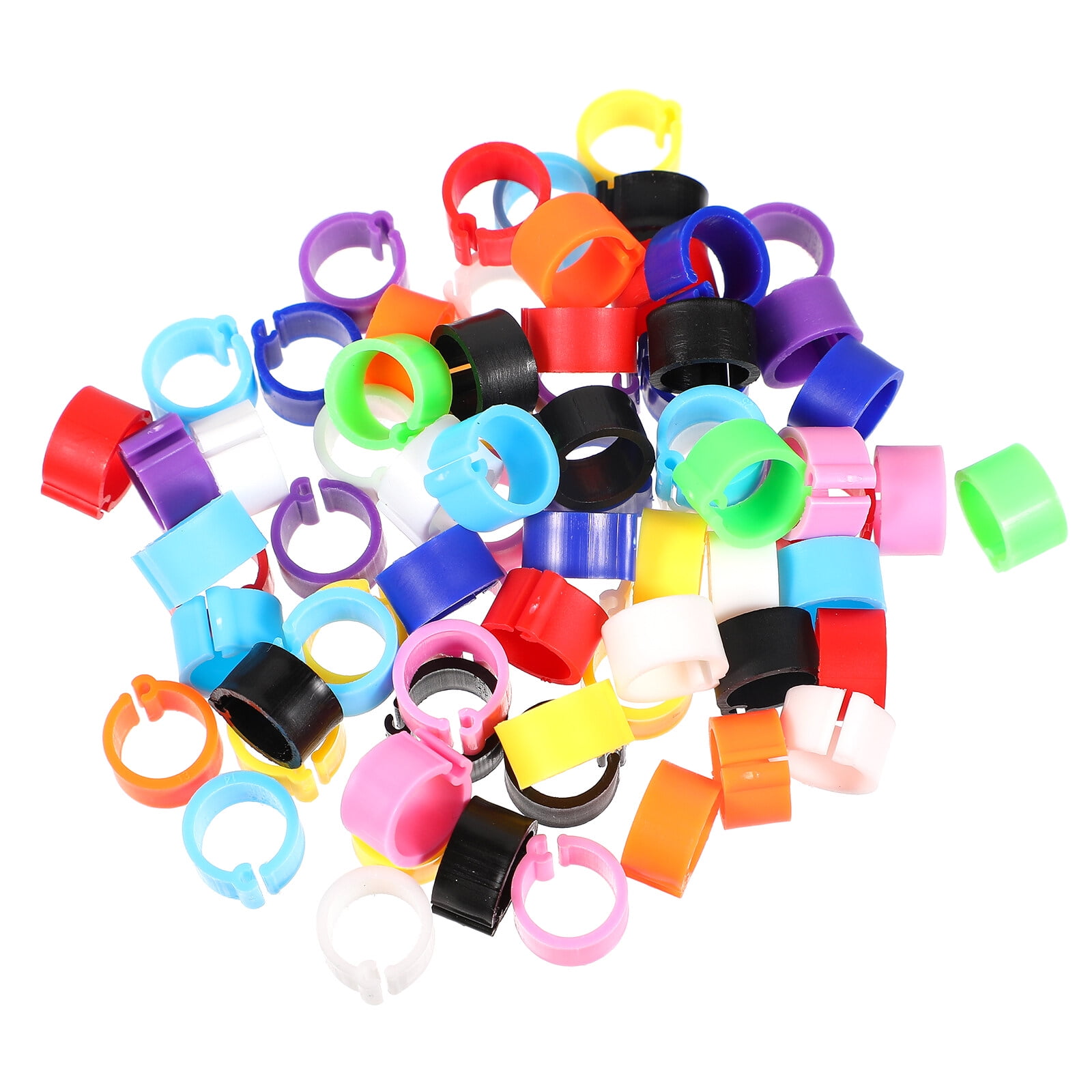 Howish Leg Bands Pigeon Rings 100pcs Multi-Color Leg Bands for Racing ...