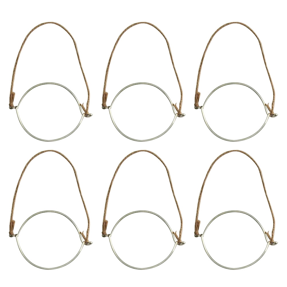 Howish Mason Jar Handles 6pcs Linen Rope Handles for Jars - DIY ...
