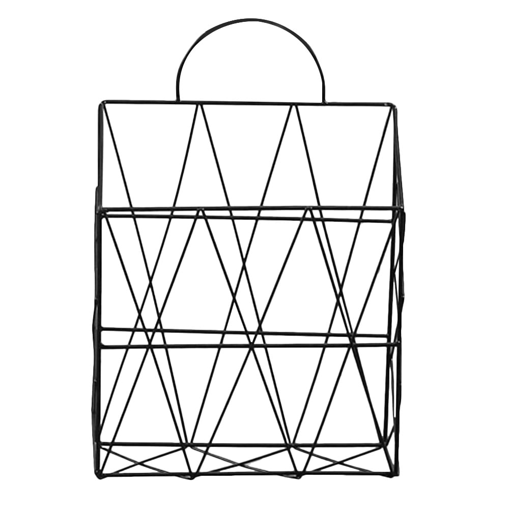 Howish Metal File Rack Hanging Wall File Holder Organizer with Hooks ...