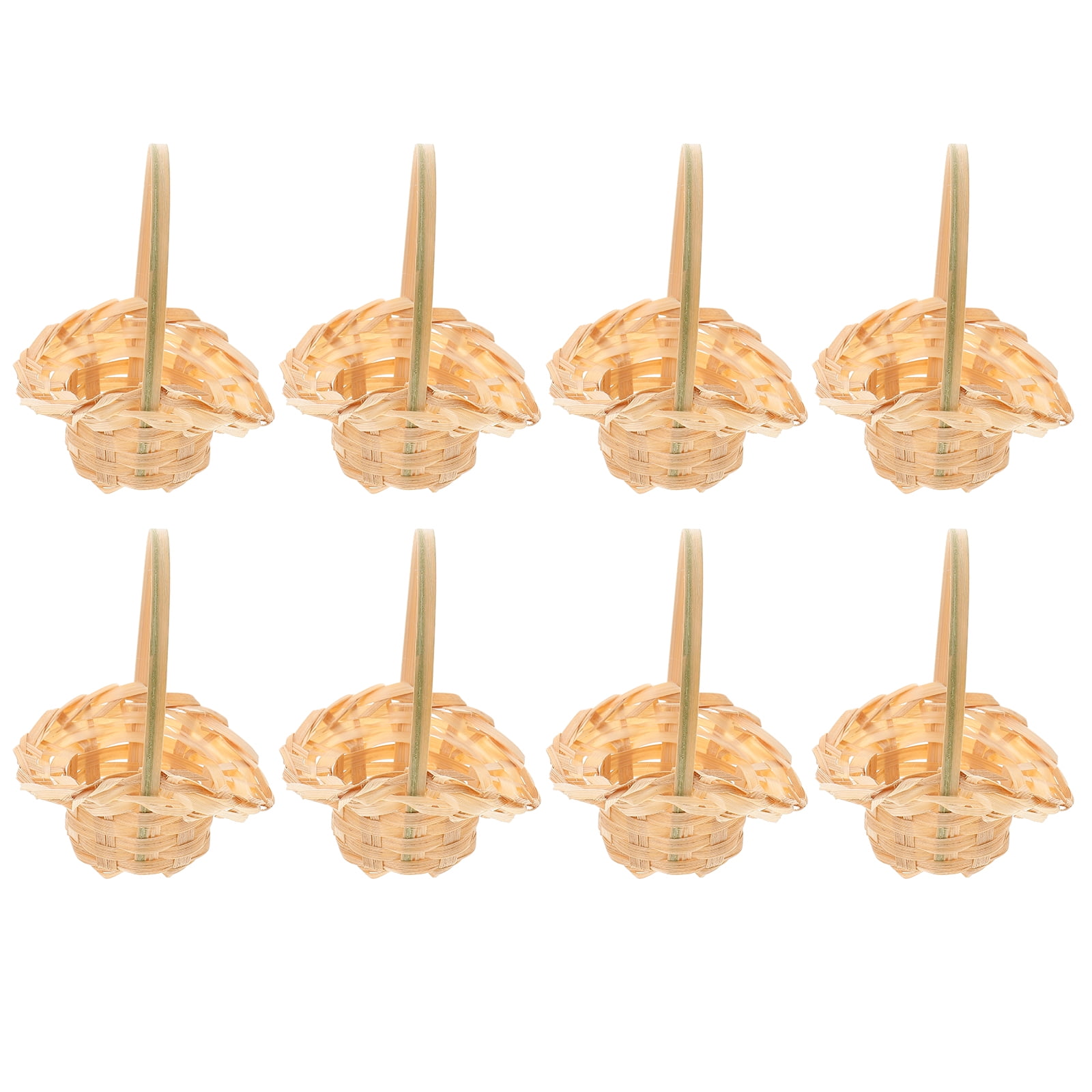 Howish Mini Flower Baskets 8 Pcs Woven Baskets Decorative Flower Bushel ...