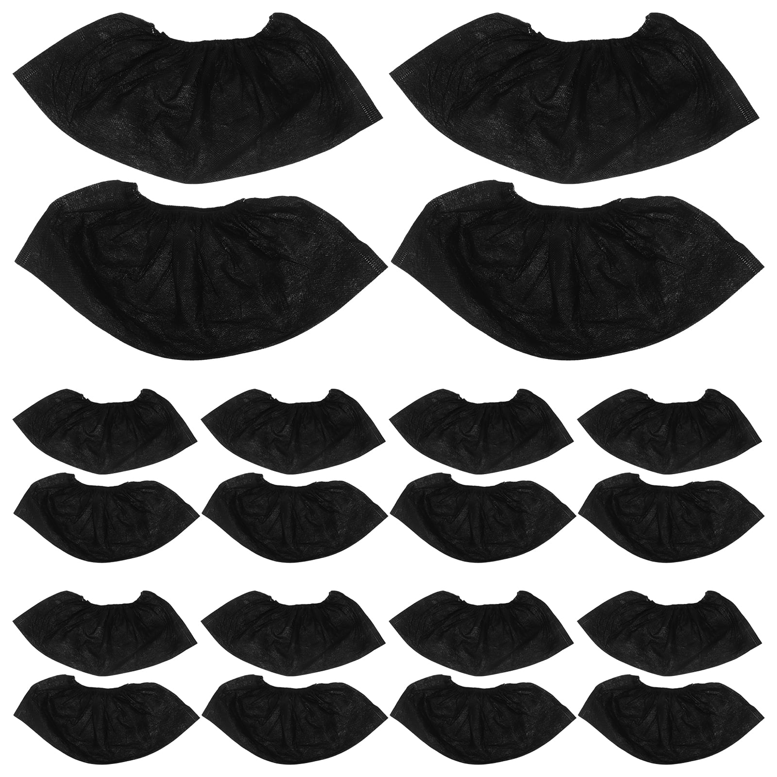 Howish Nonwoven Shoe Cover 100 Black Waterproof Shoe Protectors - Size ...