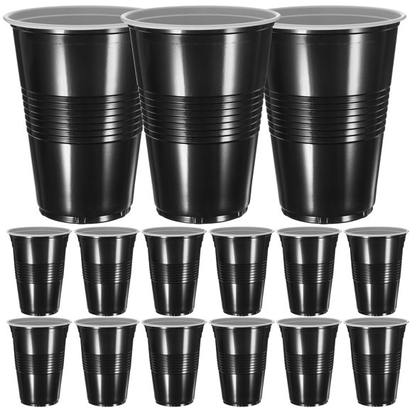 Black Plastic Cups