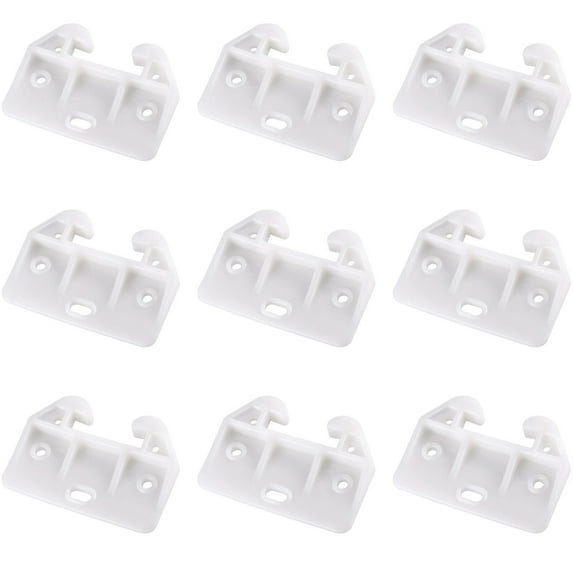 Howish drawer guides White Plastic Drawer Track Guide, 10Pc Cabinet ...