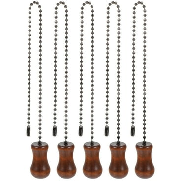 2Pcs Vintage-Style Fan Pull Ceiling Fan Chain Pulls Crystal Prism Ball ...