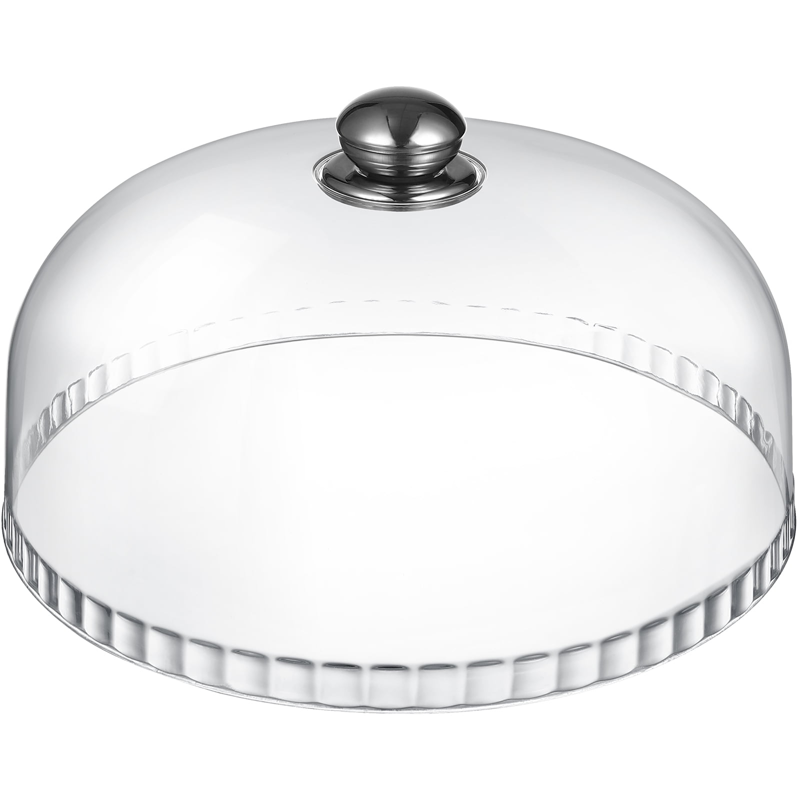 Clear Dome Food Cover with Stainless Steel Handle for Home Use Made of ...