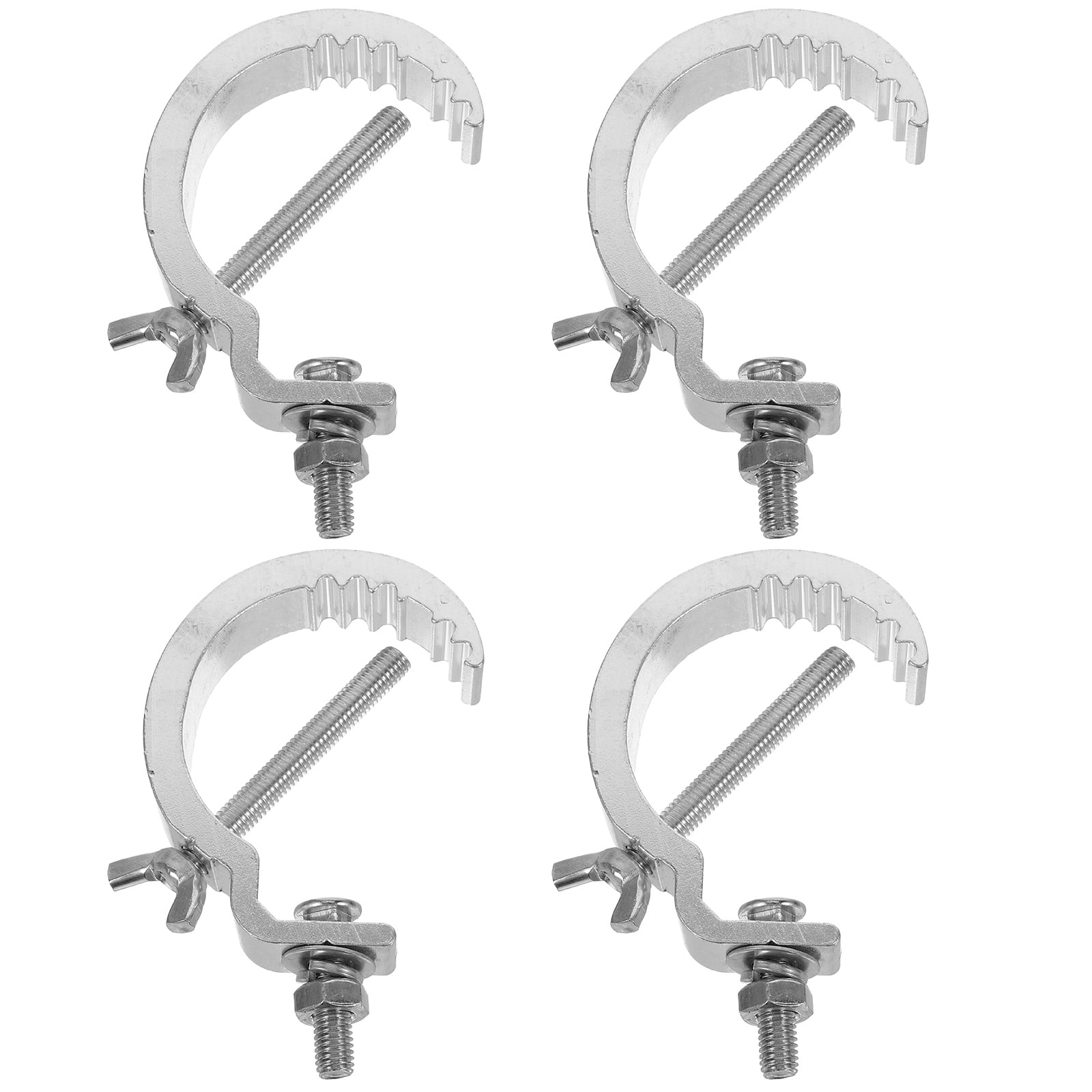 4pcs Stage Lighting Clamps Heavy Duty Aluminum Alloy for Hanging Silver ...