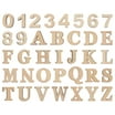 HILABEE 156Pcs Small Wooden Craft Letters, Alphabet Cutouts with ...