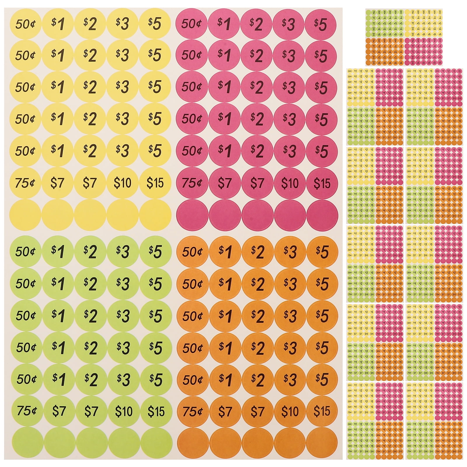 yard sale stickers 20 Removable Price Stickers for Market Yard Labels(0 ...