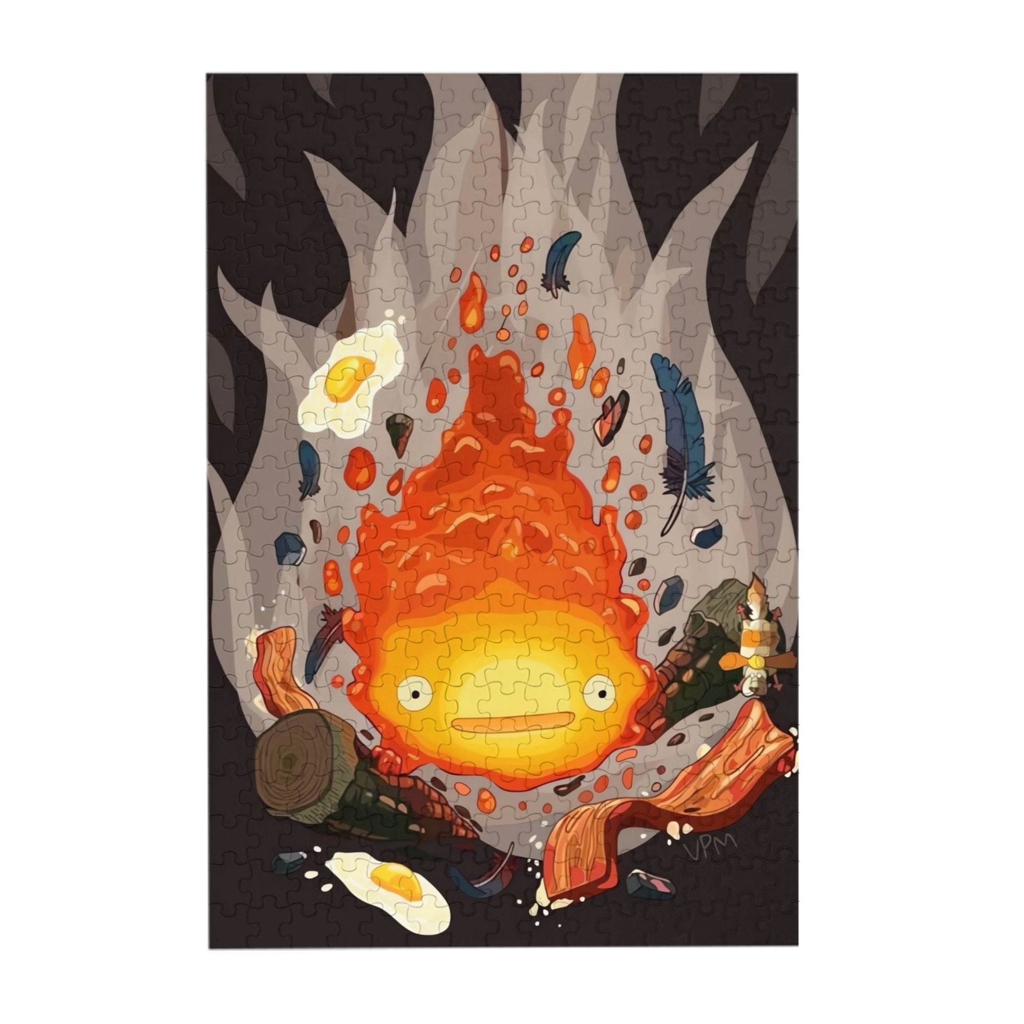 Howl'S Moving Castle Calcifer 300 Piece Puzzles, Wooden Jigsaw Puzzle ...