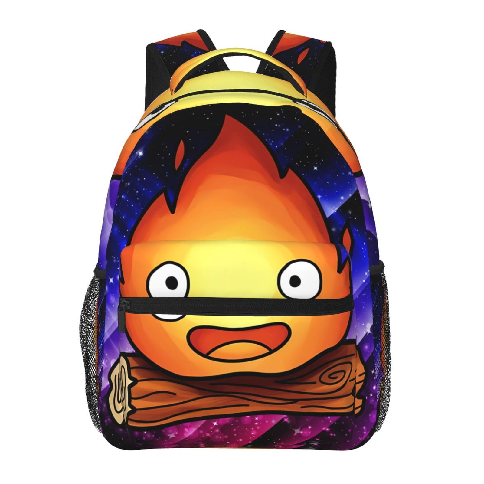 Howl'S Moving Castle Calcifer Backpack Lightweight Bookbag Casual ...