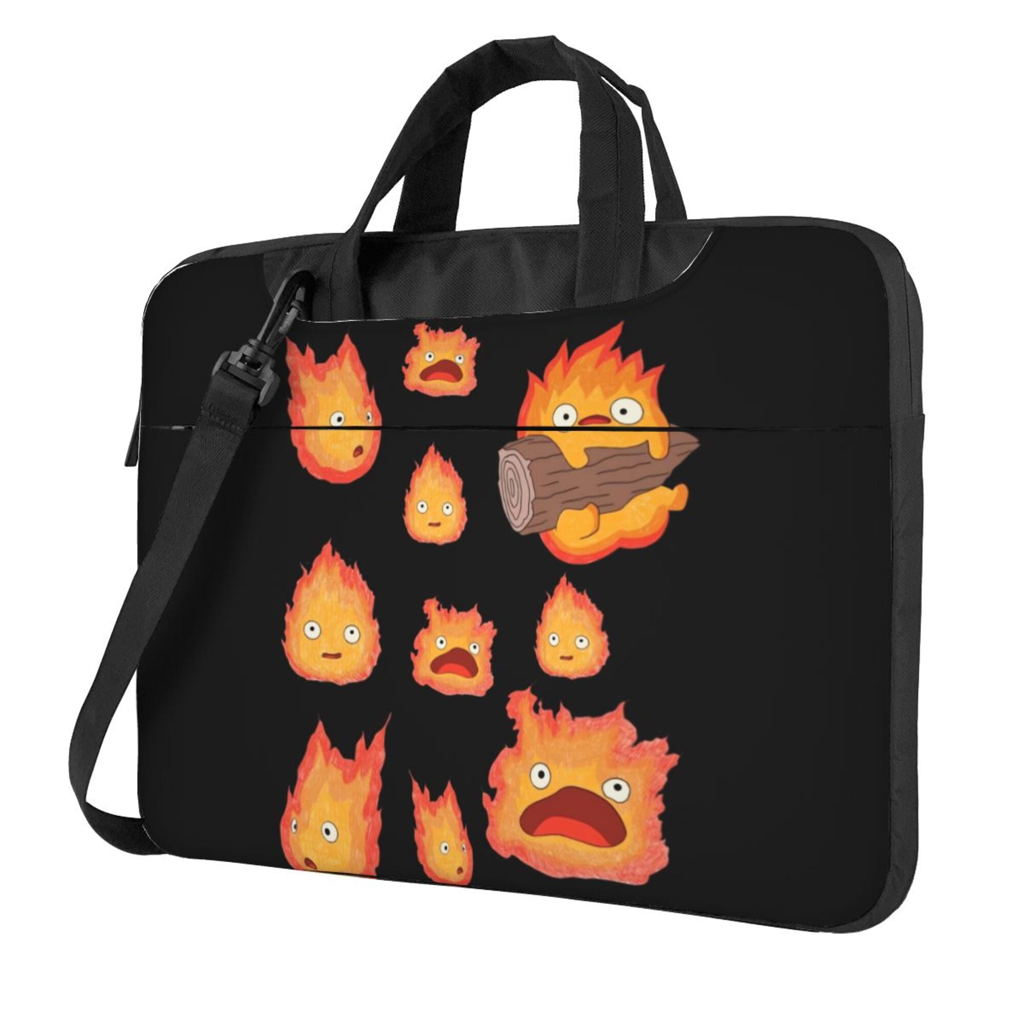Howl'S Moving Castle Calcifer Laptop Bag Laptop Case Computer Notebook ...