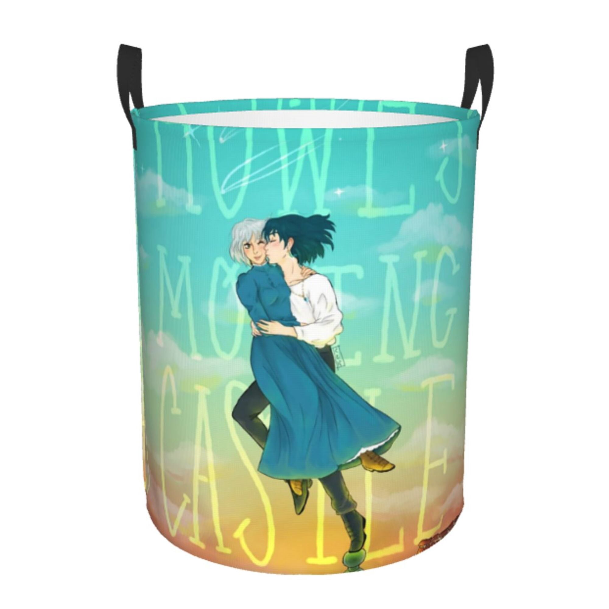 Howl'S Moving Castle Laundry Hamper With Handle Funny Waterproof ...