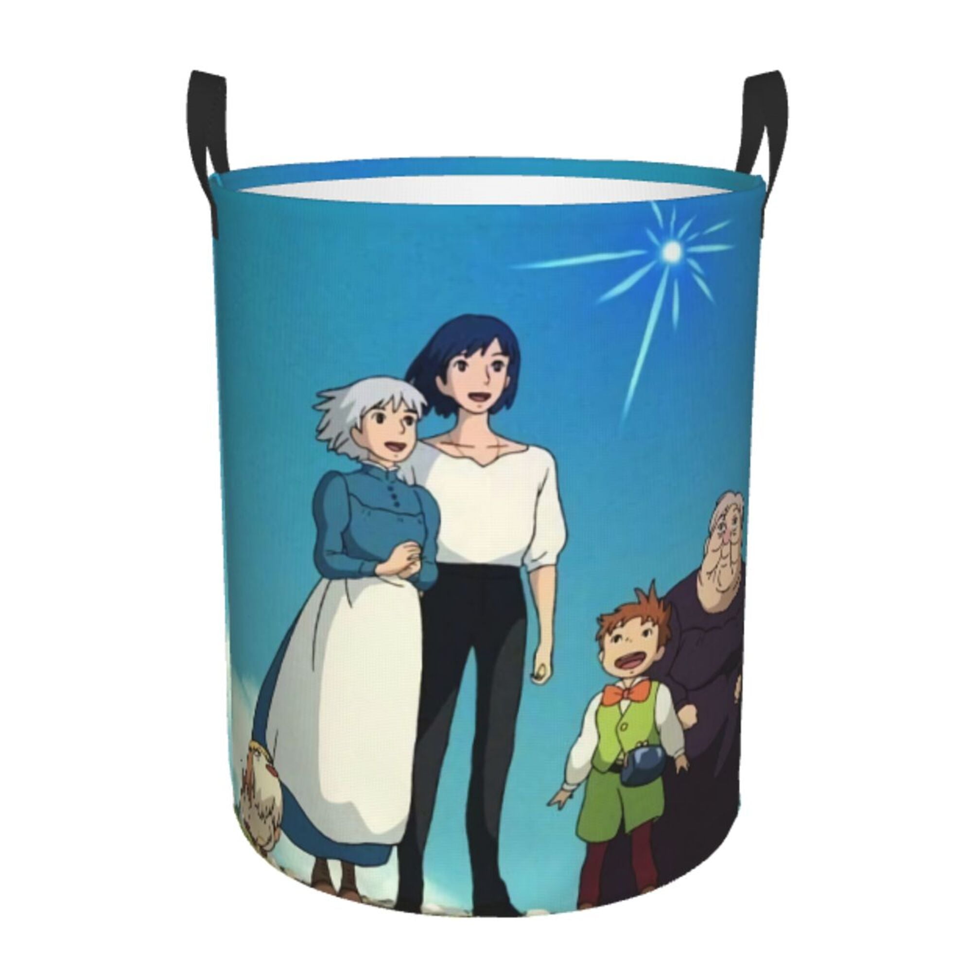 Howl'S Moving Castle Laundry Hamper With Handle Funny Waterproof ...