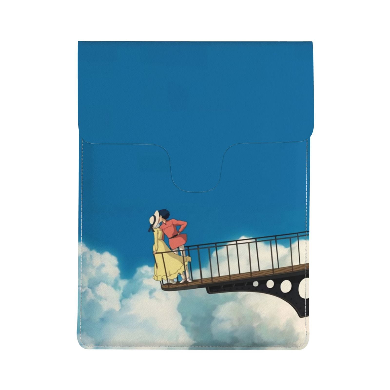 Howl'S Moving Castle Leather Laptop Sleeve Computer Case Notebook Cover ...