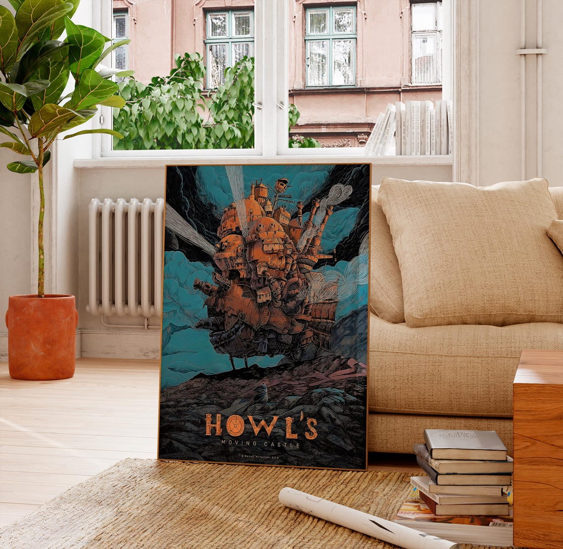 Howl'S Moving Castle Poster, Hayao Miyazaki, Studio Ghibli Poster ...