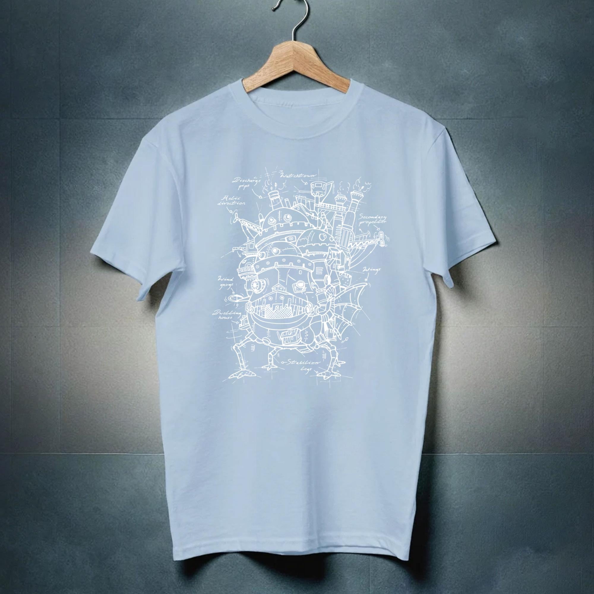 Howl S Moving Castle Sketch Shirt Ghibli Shirt Hayao Miyazaki Studio ...