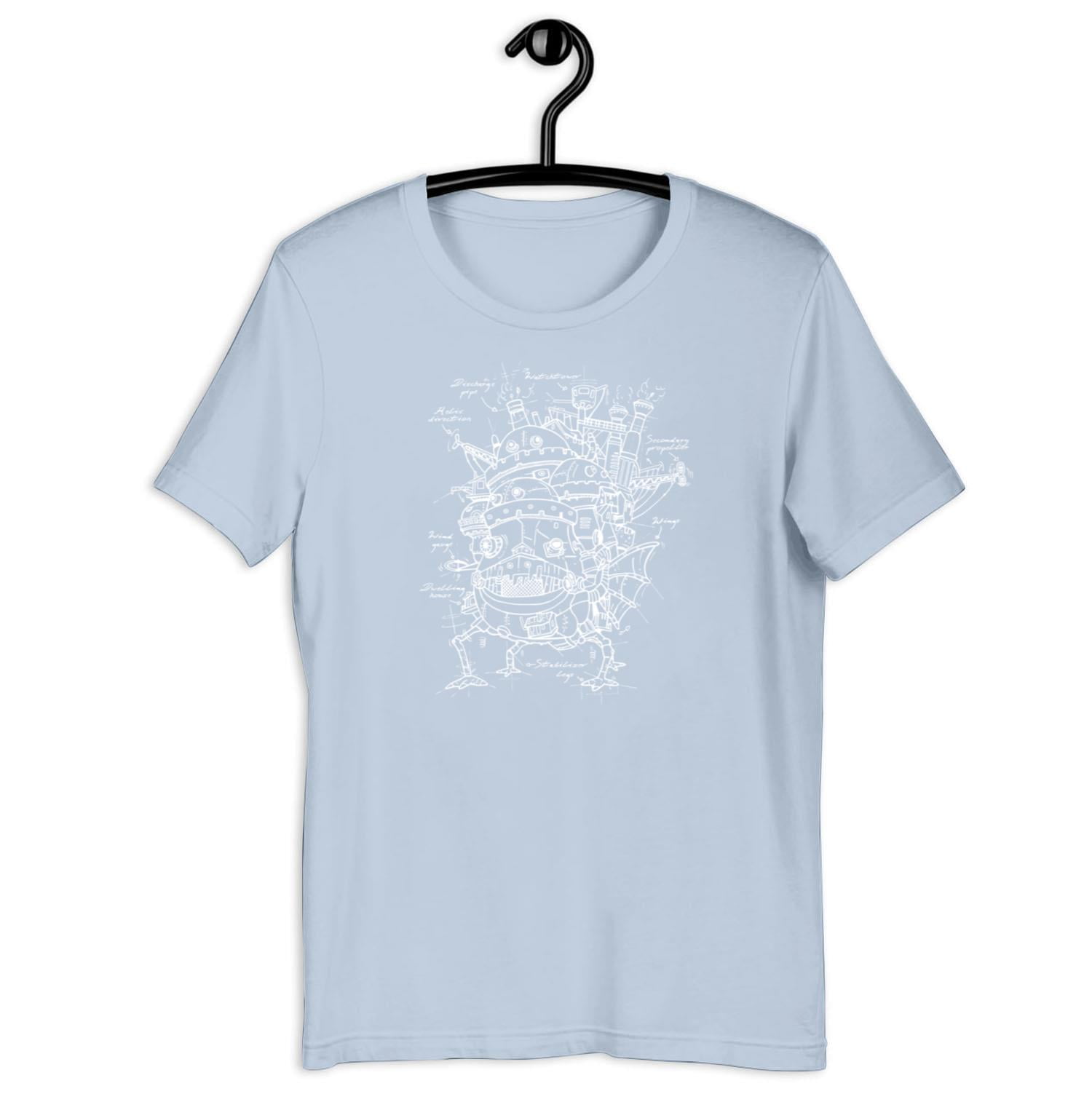 Howl S Moving Castle Sketch Shirt Ghibli Shirt Hayao Miyazaki Studio ...