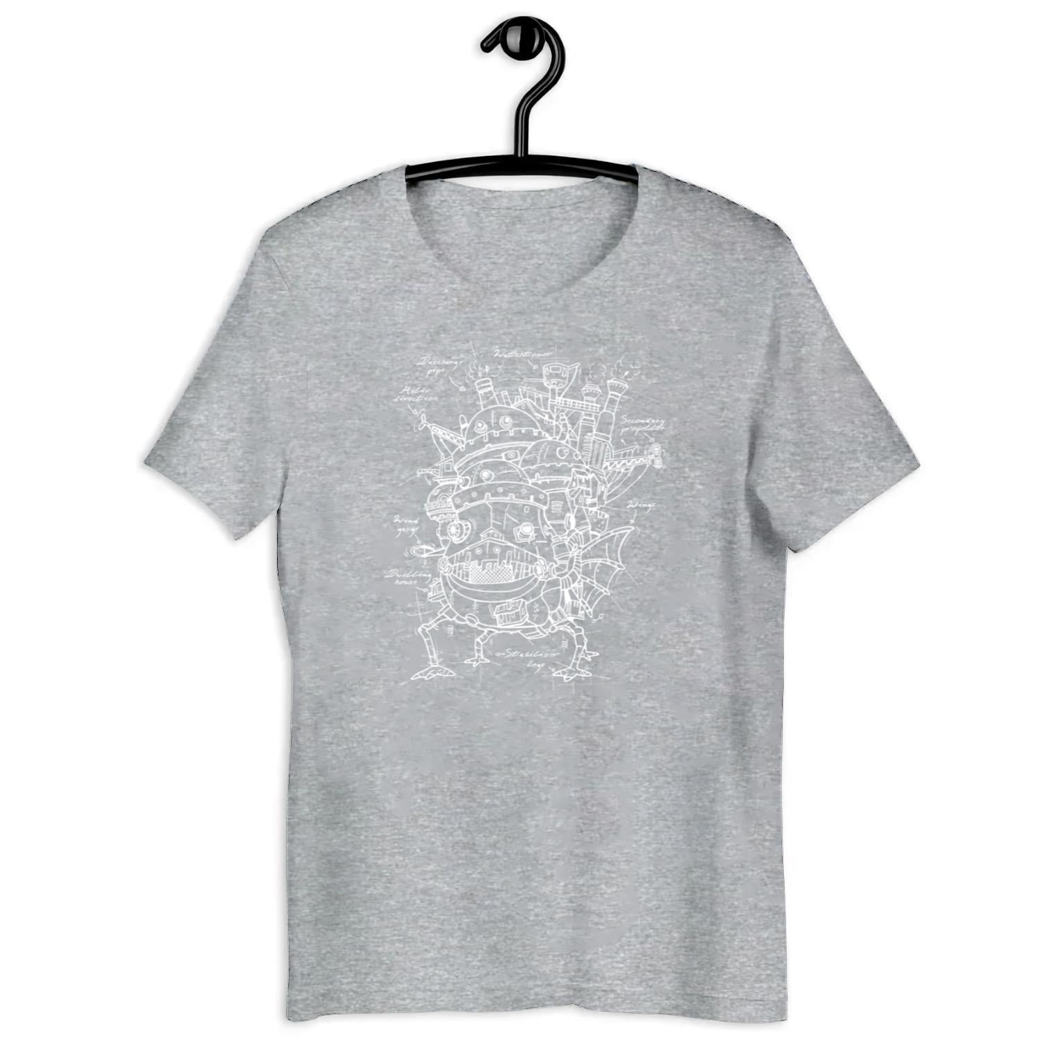 Howl S Moving Castle Sketch Shirt Ghibli Shirt Hayao Miyazaki Studio ...
