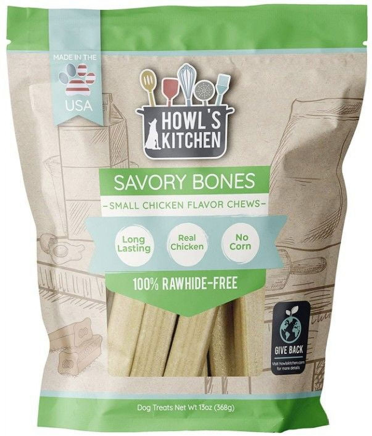 Howl's Kitchen Howls Kitchen Savory Bones Chicken Flavored Chews Small ...