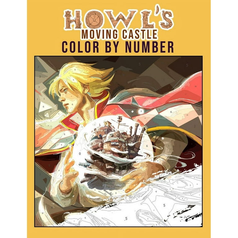 howl's moving castle coloring book