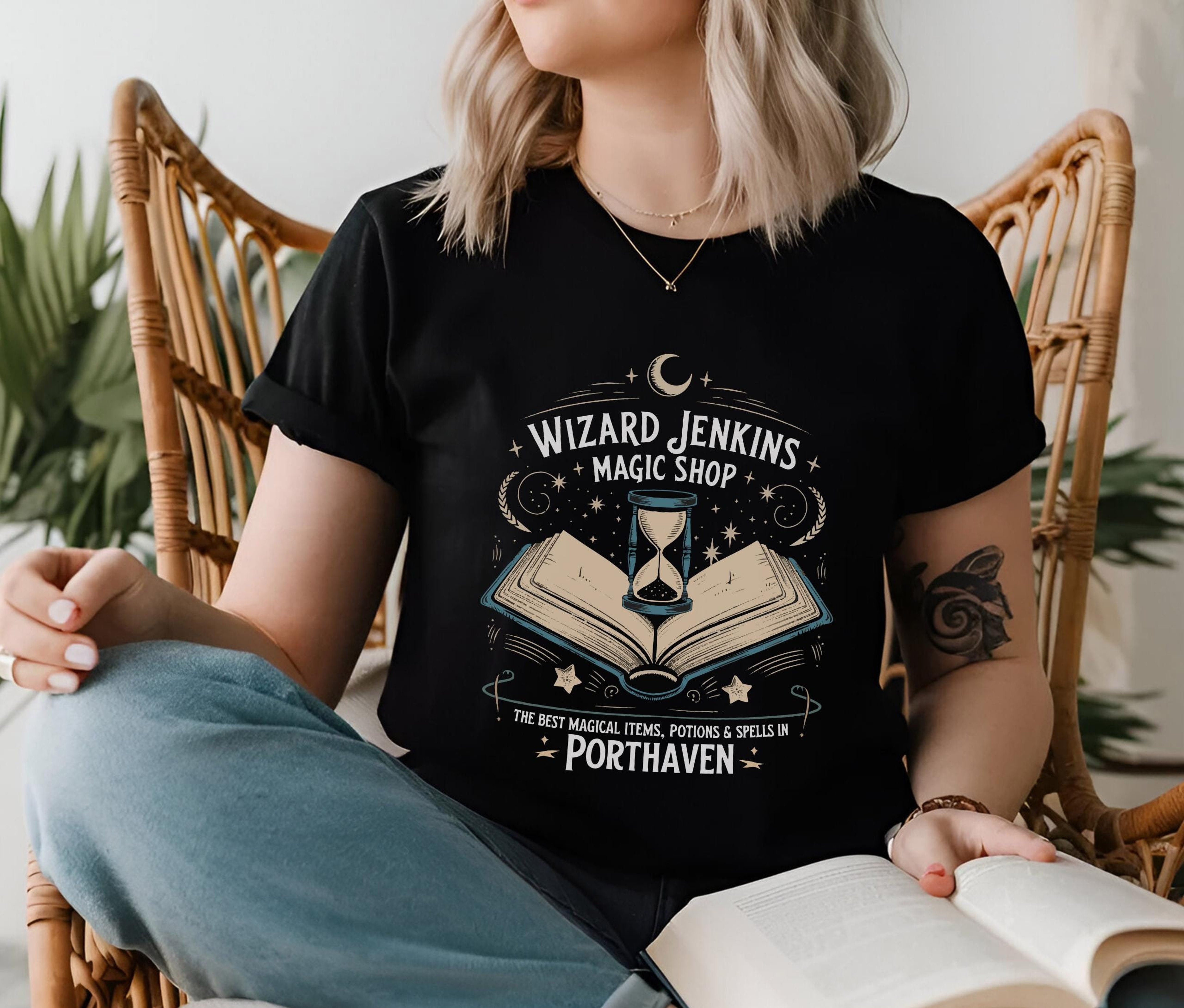 Howl's Moving Castle Inspired T-Shirt Wizard Jenkins Magic Shop Studio ...