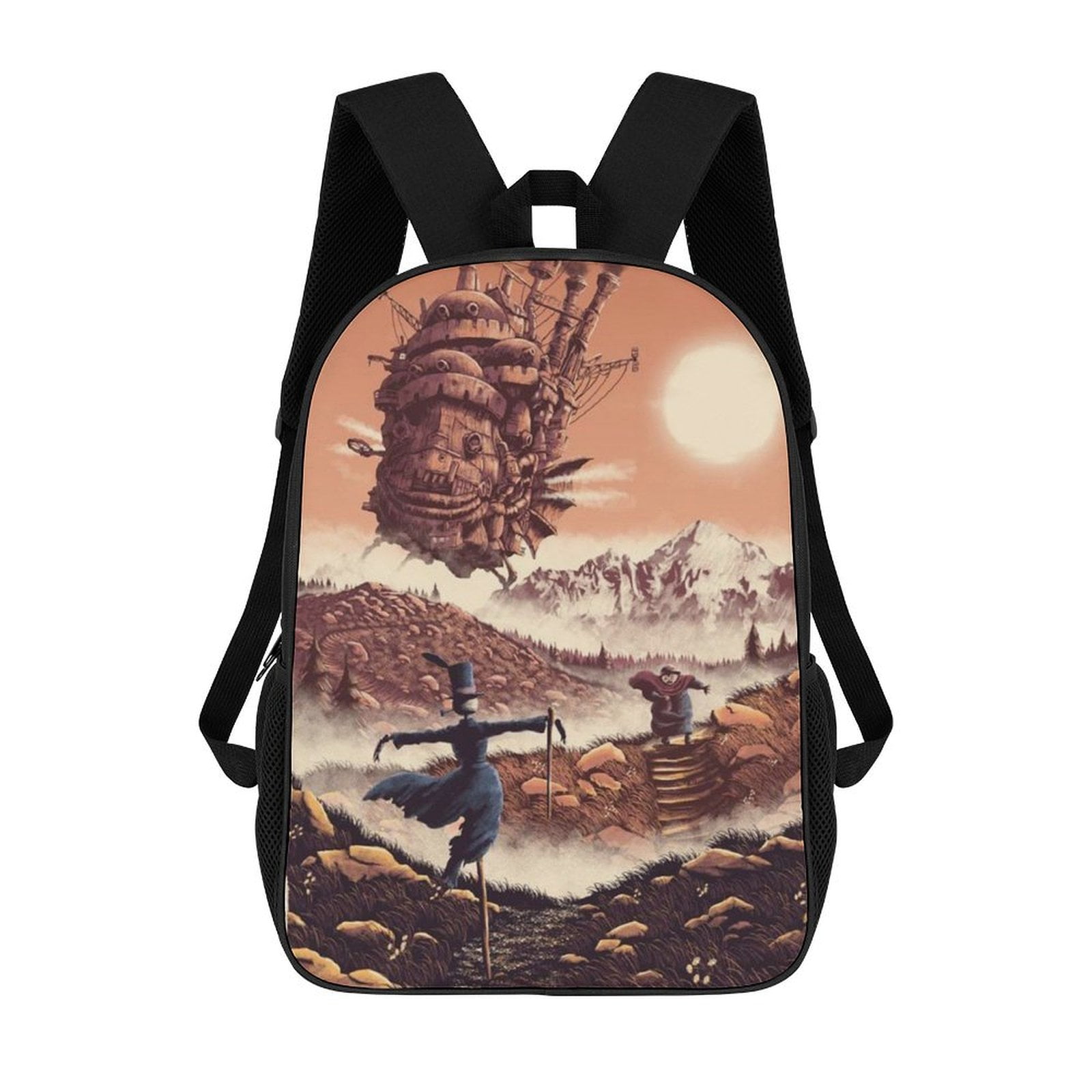 Howl's Moving Castle Rucksack Backpack Shoulder Bag 17 Inch Casual ...