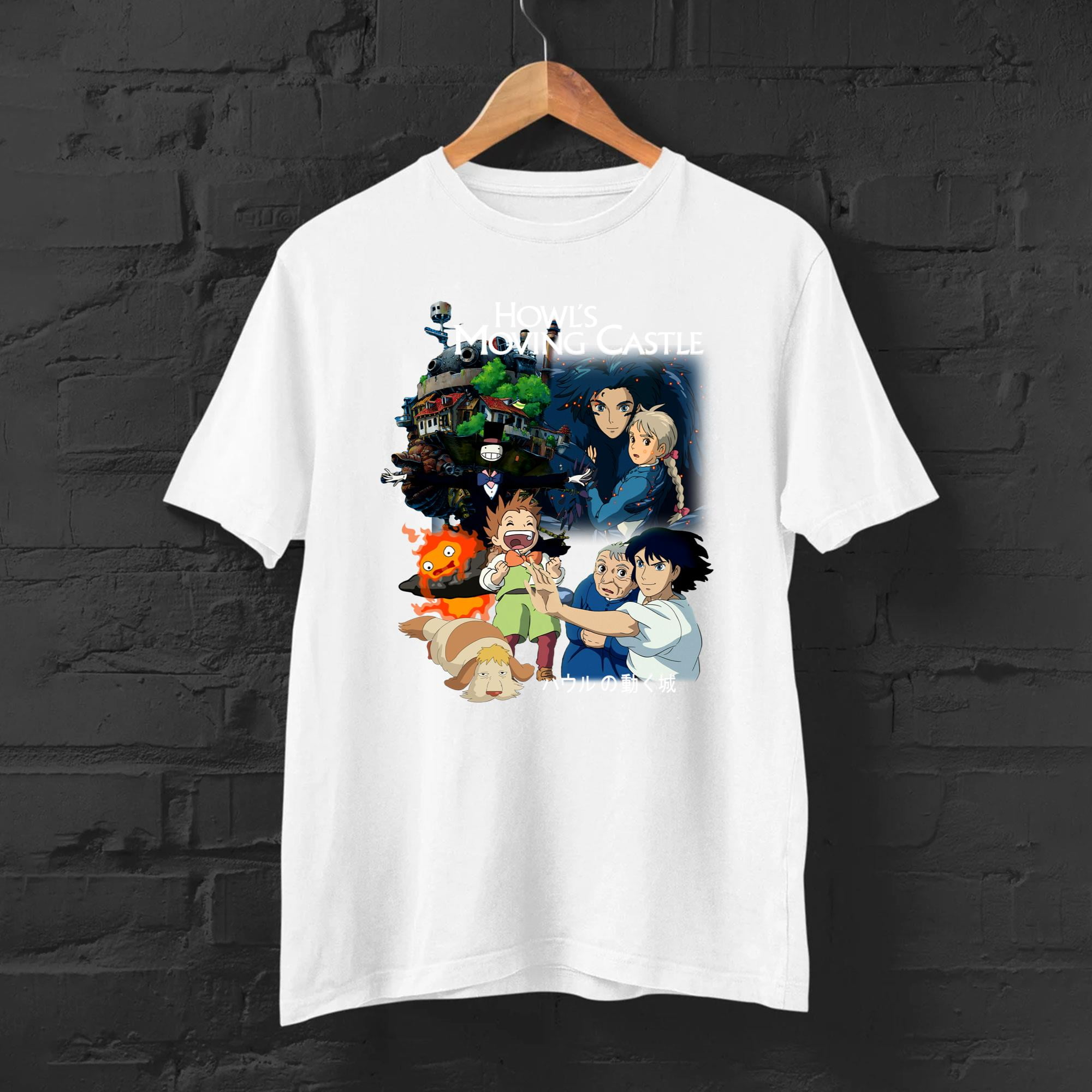 Howl's Moving Castle Shirt, Howl Shirt, Calcifer Shirt, Hayao Miyazaki ...