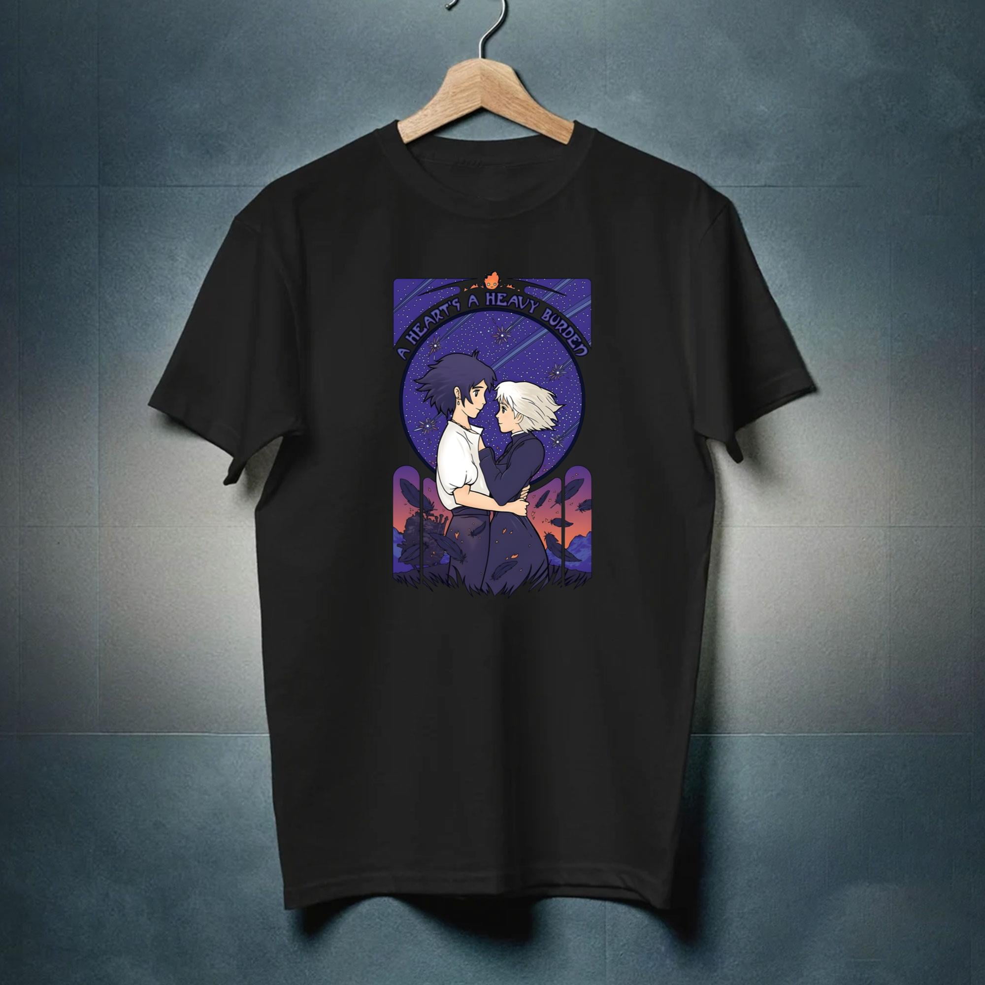 Howl's Moving Castle Shirt Howl Shirt, Calcifer Shirt, Hayao Miyazaki ...