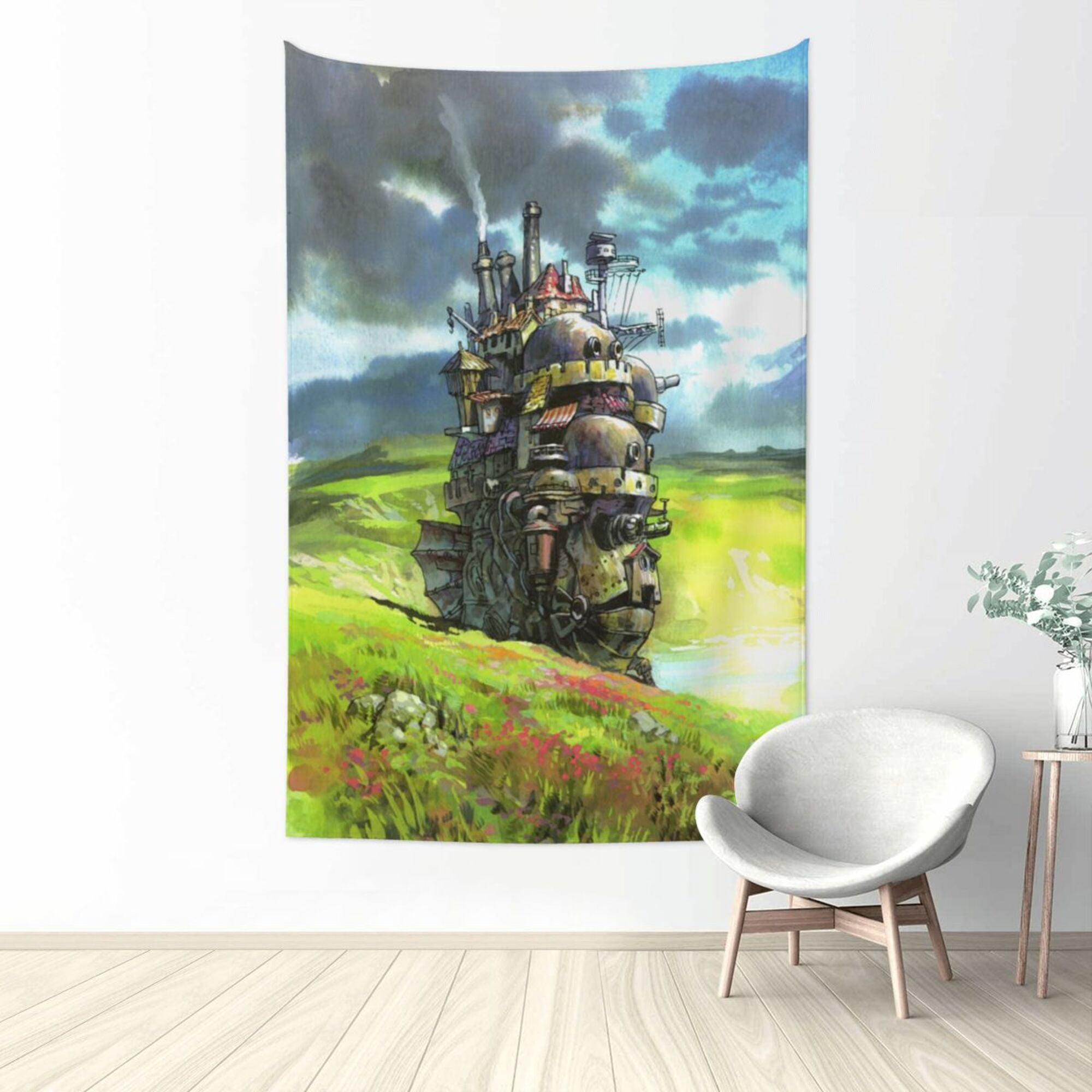 Howl's Moving Castle Tapestry Poster Printing Wall Hanging Tapestries ...