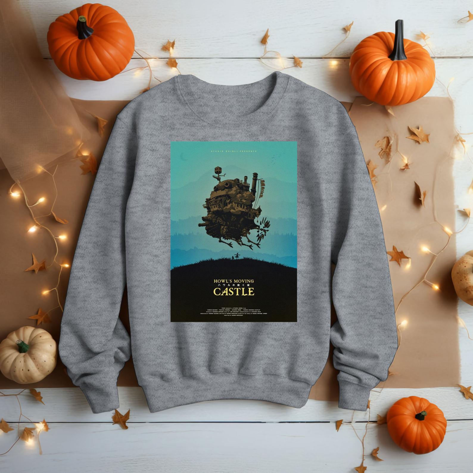 Howl's Moving Castle Unisex Tshirt-TH8111 - Walmart.com