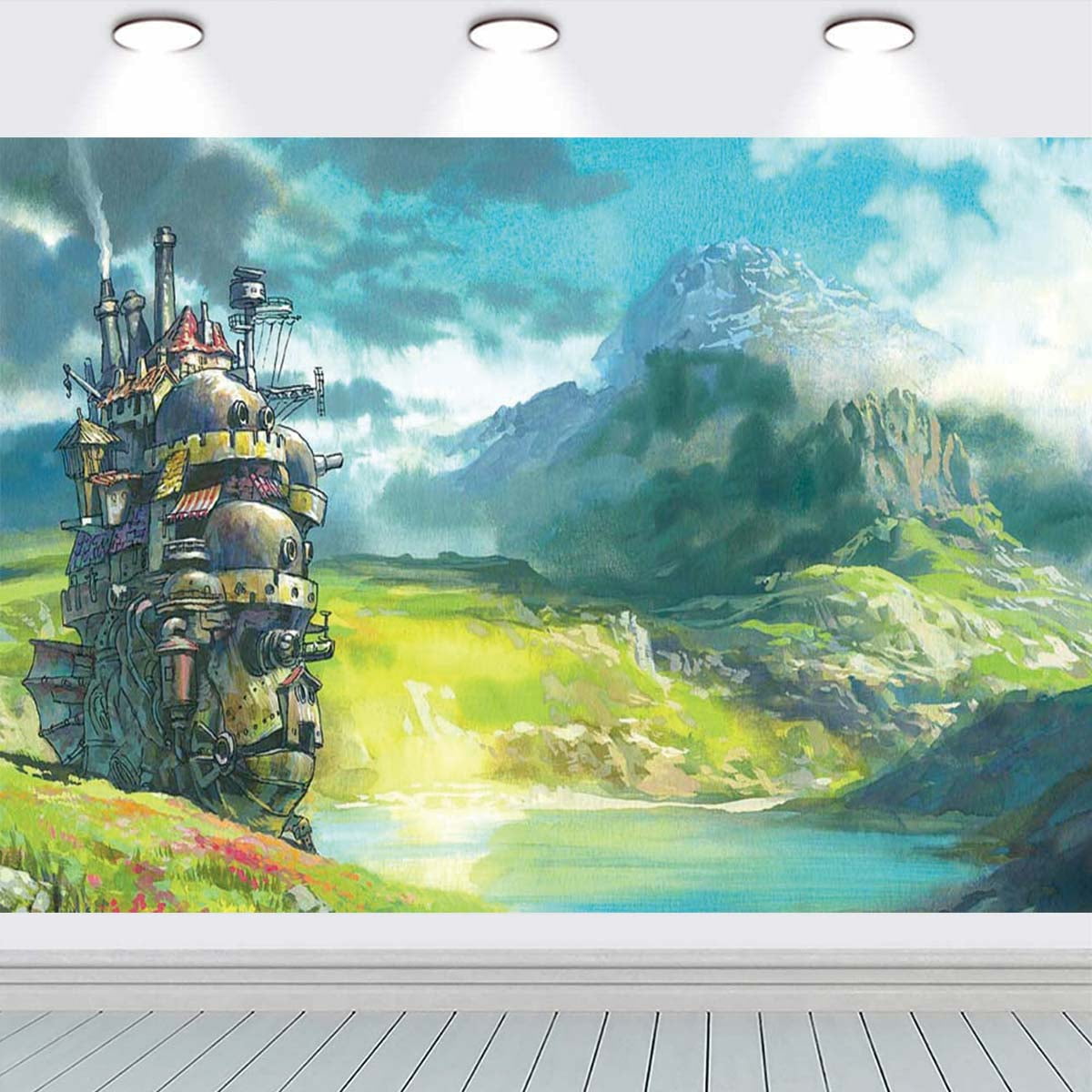 Howl's Moving Castle school Backdrop Background Banner Birthday Party ...