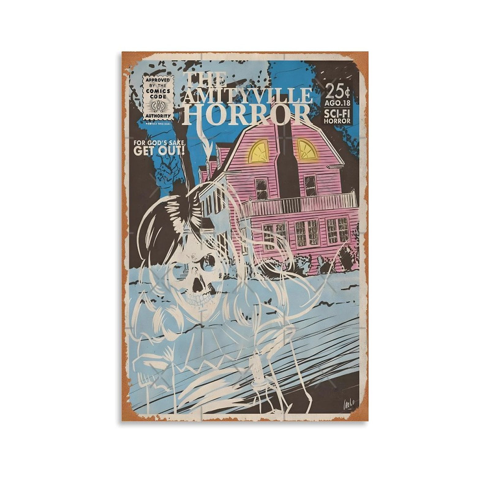 Howling Ghosts Painting Vintage Poster Picture Print Wall Art Poster ...