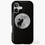 Howling Moose Full Moon Funny Lover Gift Phone Case 17 16 15 14 13 12 ...