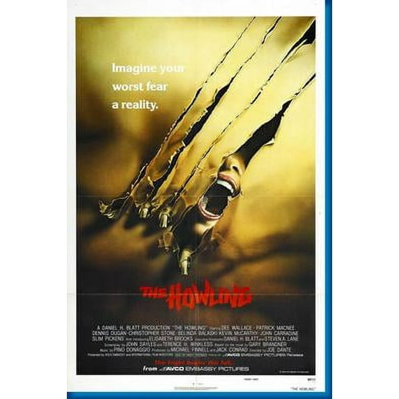 Howling The Movie Poster Entertainment Decor Art Poster 24x36 Unframed ...