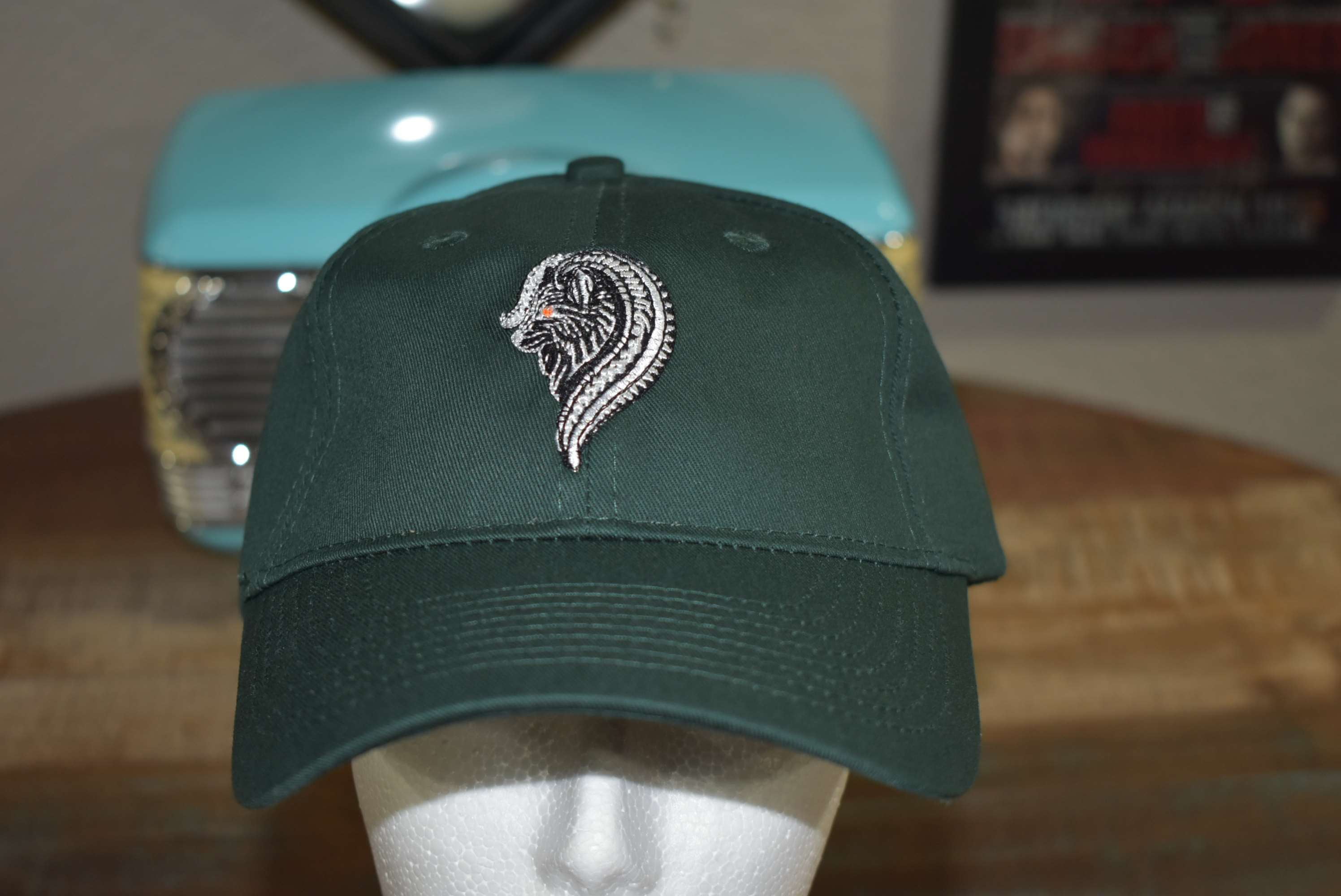Howling Wolf Clothing Tribal Wolf Hat - Green - Walmart.com