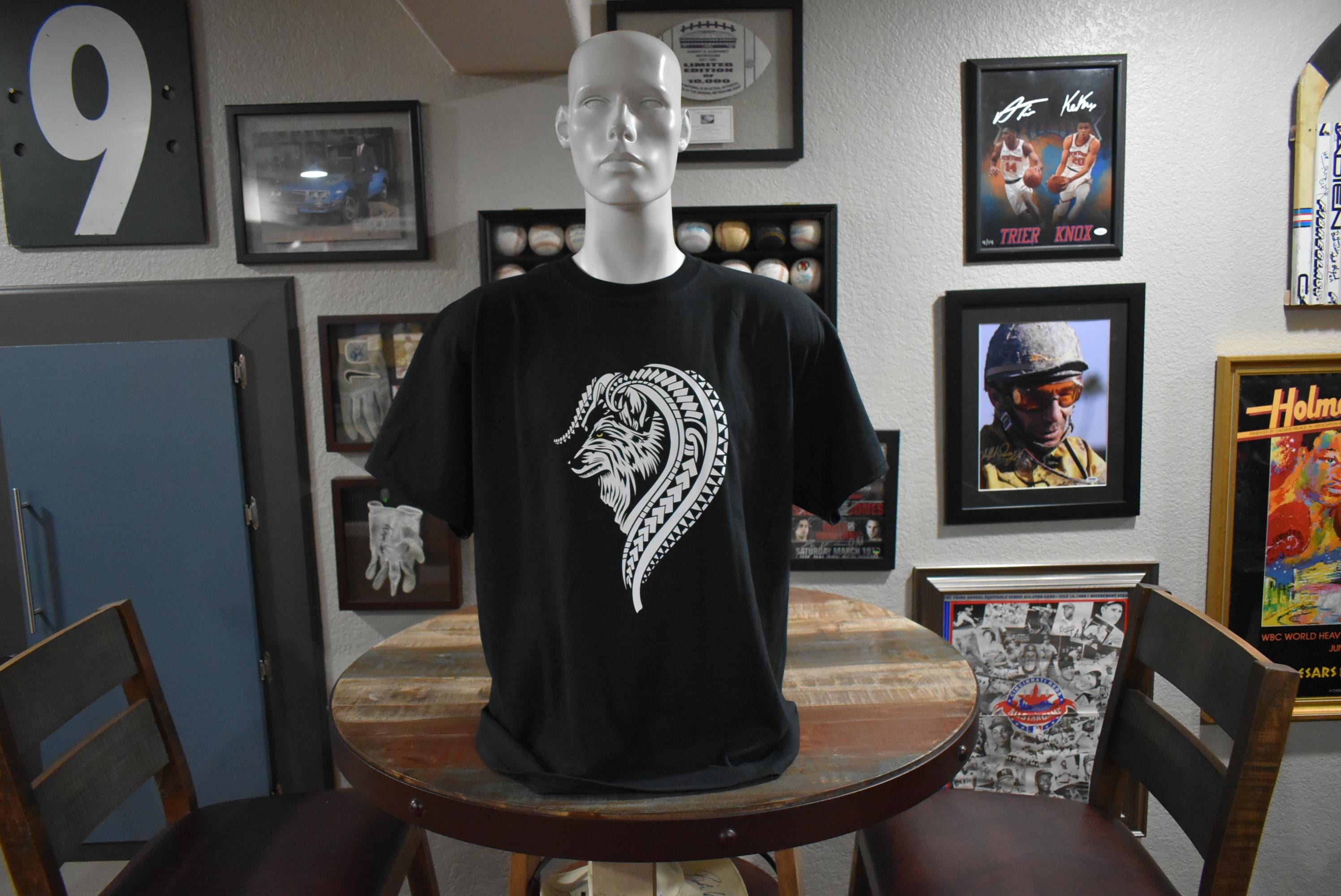 Howling Wolf Clothing Tribal Wolf White Black -Shirt Size L - Walmart.com