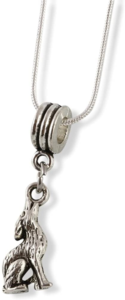 Howling Wolf Snake Chain Necklace - Walmart.com