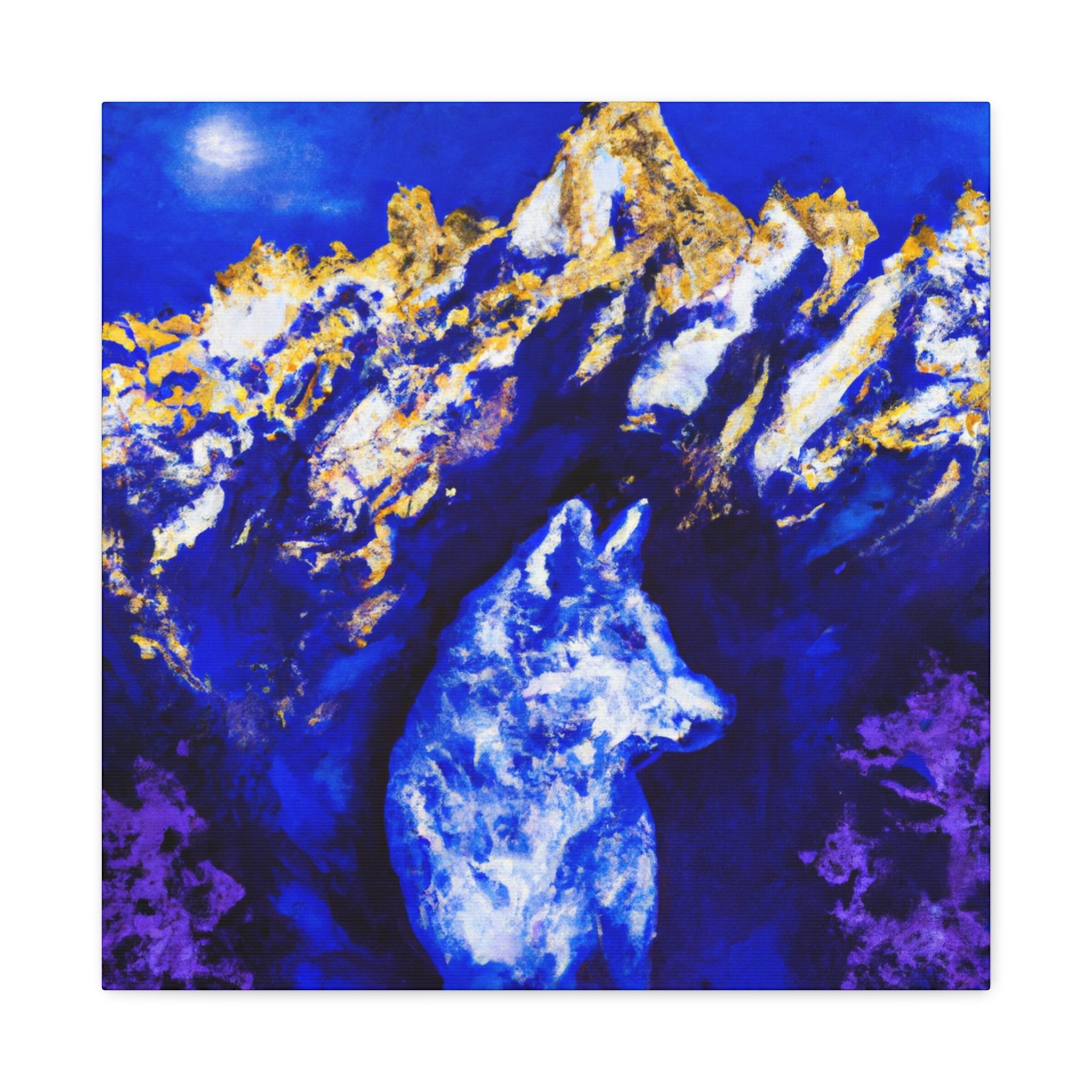 "Howling Wolf Transformation" - Canvas - Walmart.com