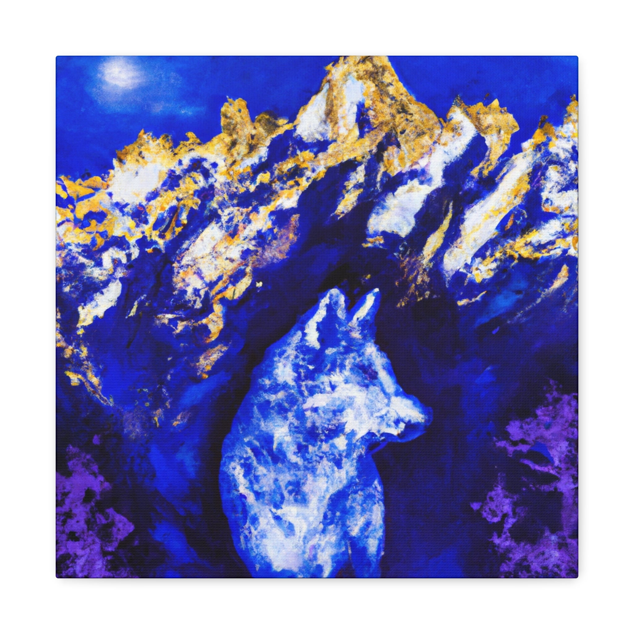 "Howling Wolf Transformation" - Canvas - Walmart.com