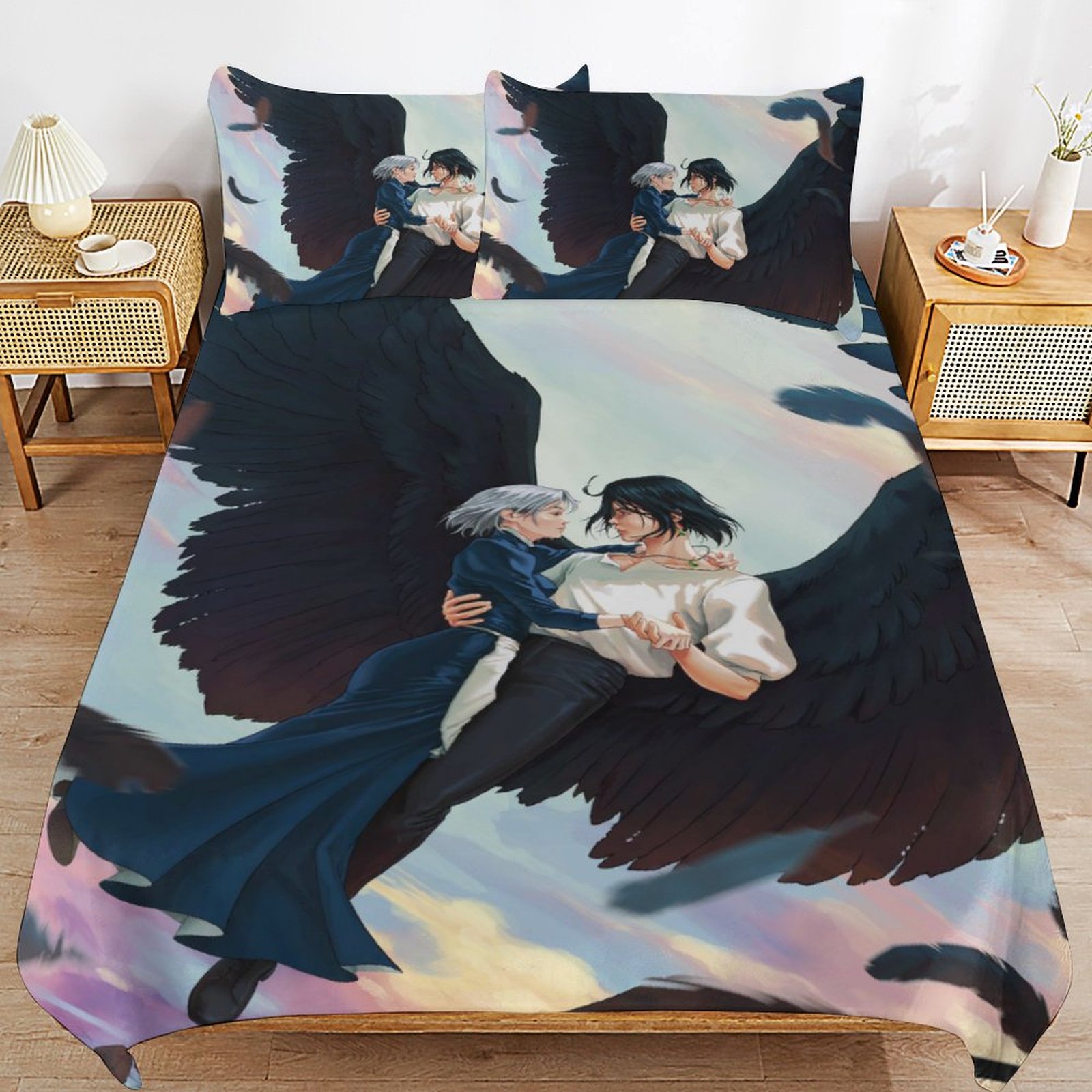 Howls Moving Castl 3 Piece Anime Comforter Bedding 1 Set Super Soft ...