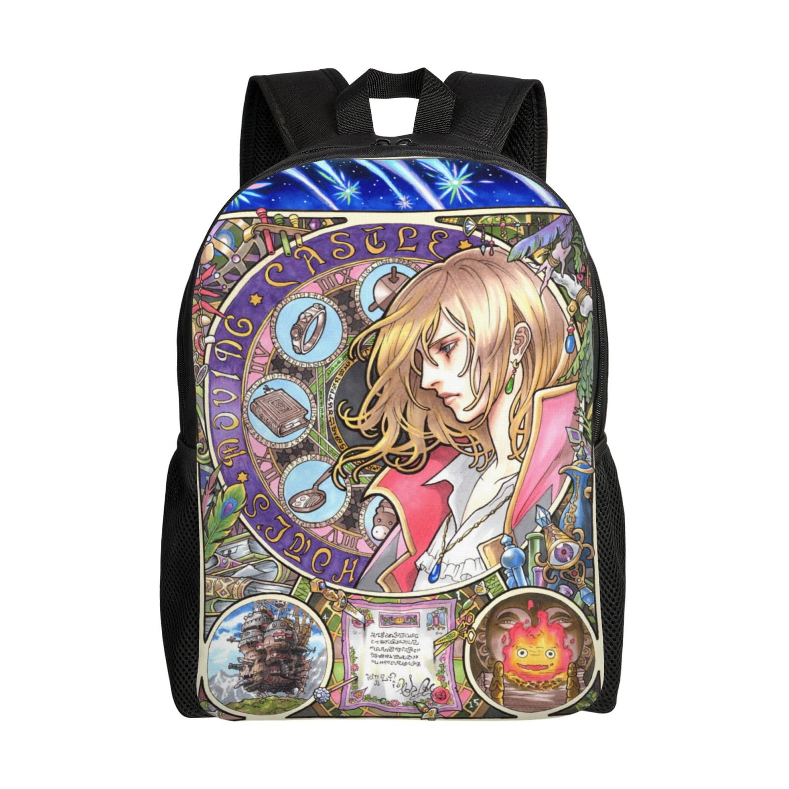 Howls Moving Castle Backpack Cute Anime Large Capacity Multifunction ...