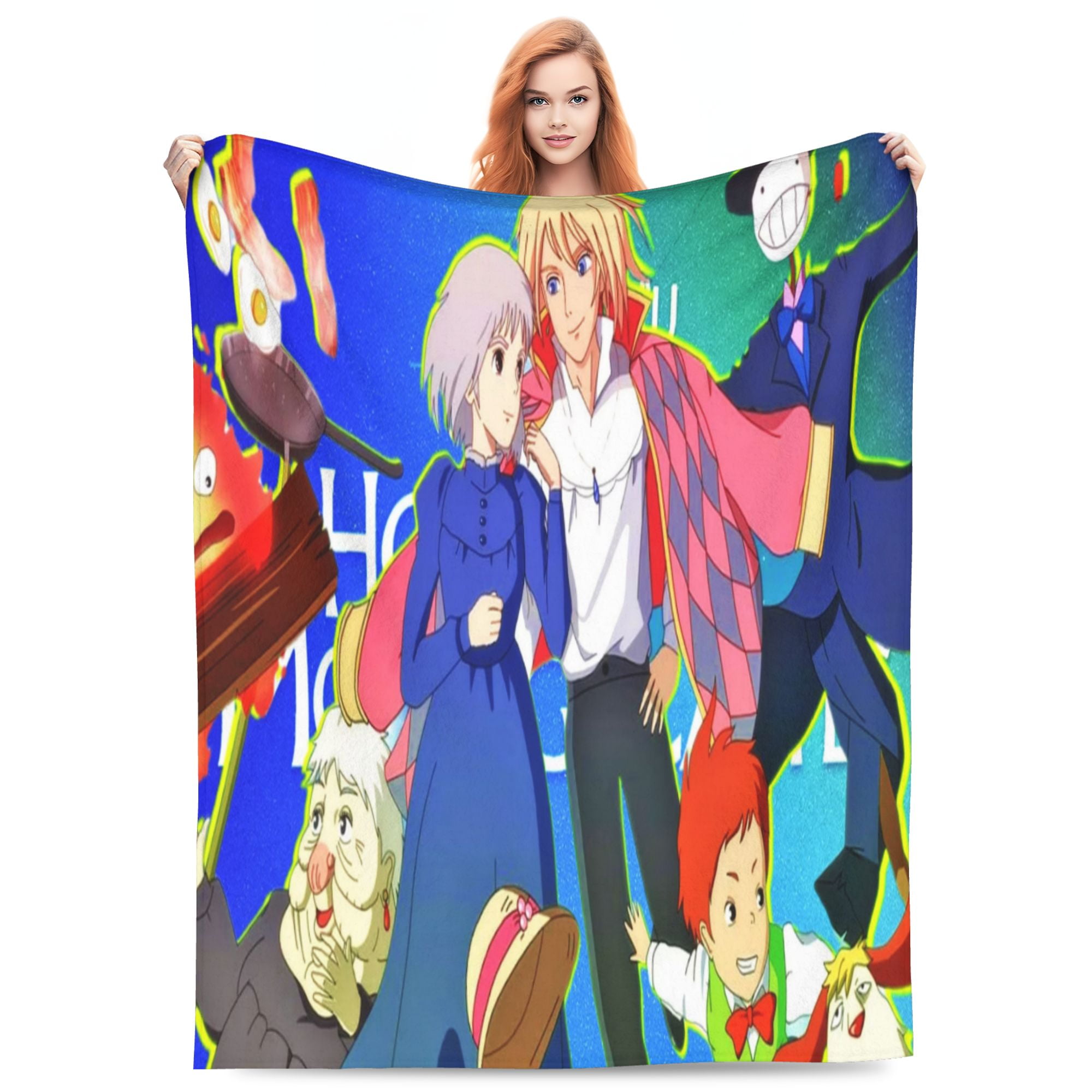 Howls Moving Castl Bed Blanket 3D Printed Throw Blanket Lightweight ...