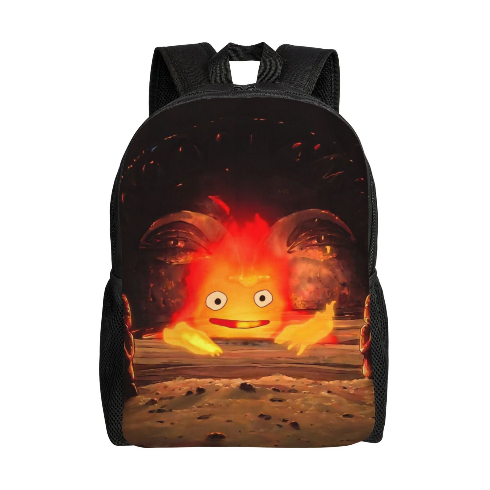 Howls Moving Castle Fire Backpack Cute Anime Large Capacity ...