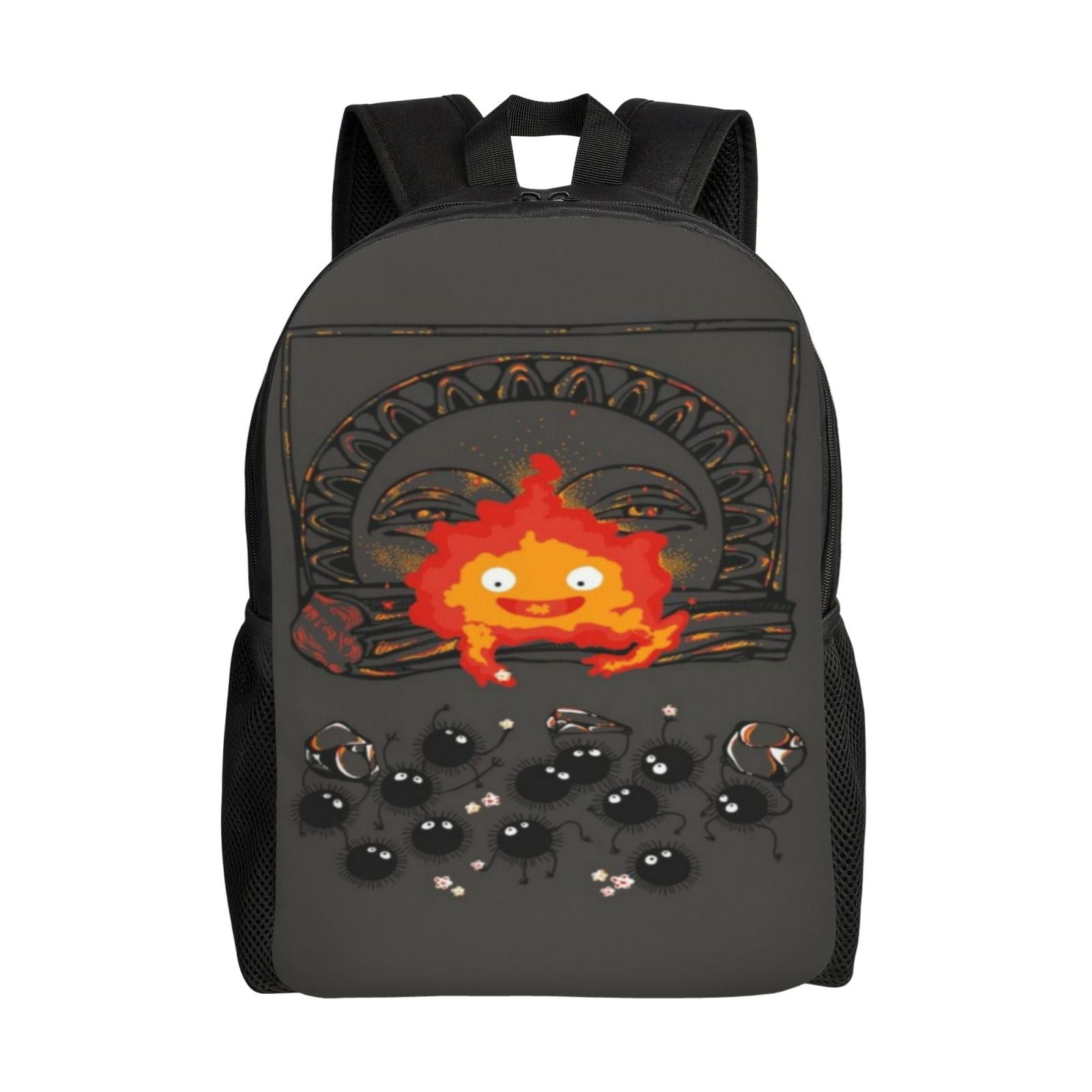 Howls Moving Castle Fire Backpack Cute Anime Large Capacity ...